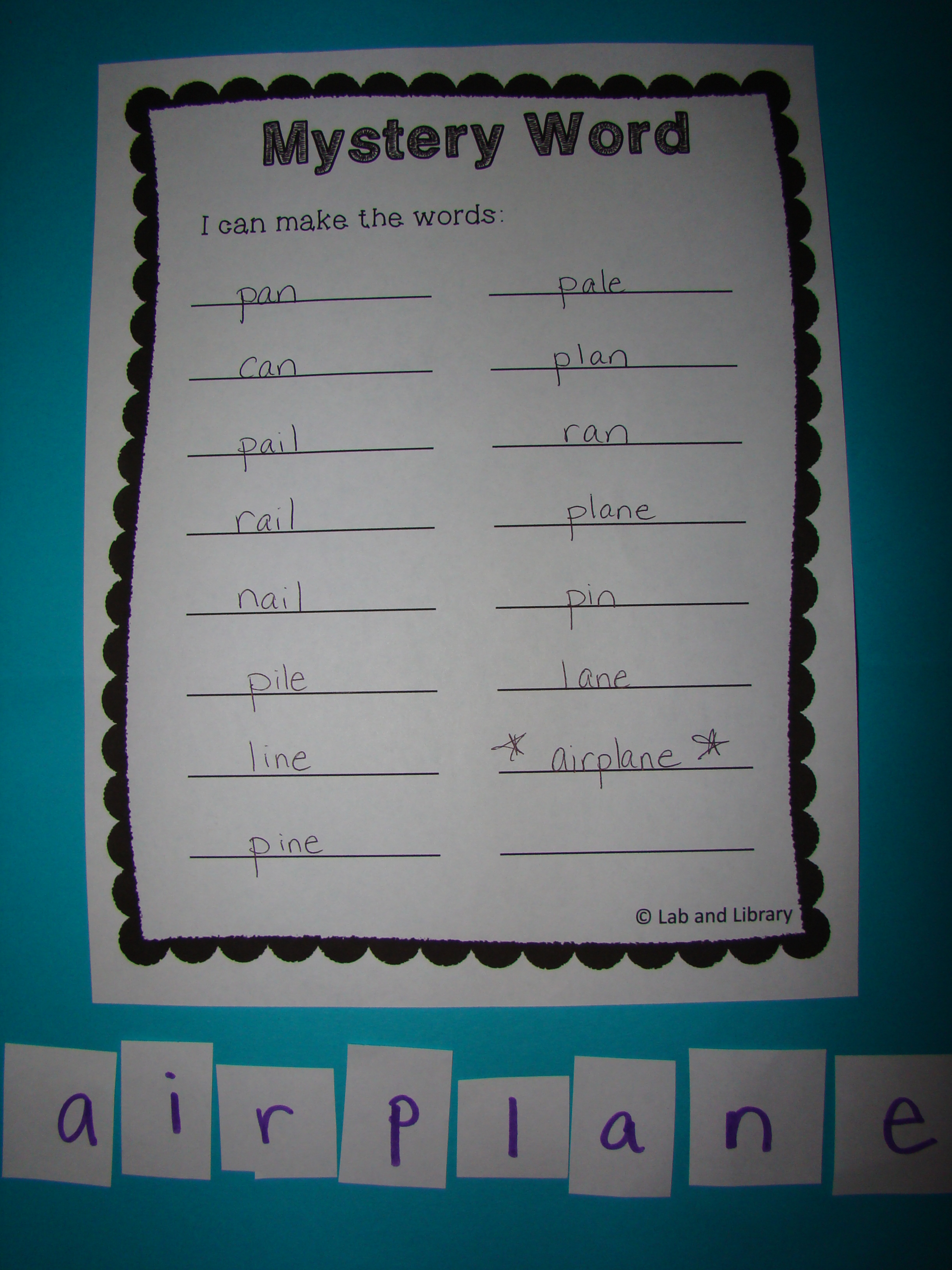 At Home: Mystery Word – Welcome to Melanie's Lab and Library